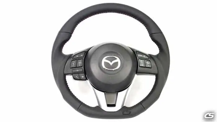 2014-16 Mazda3, 2013-14 CX-5, 2016+ CX-3 Leather Steering Wheel